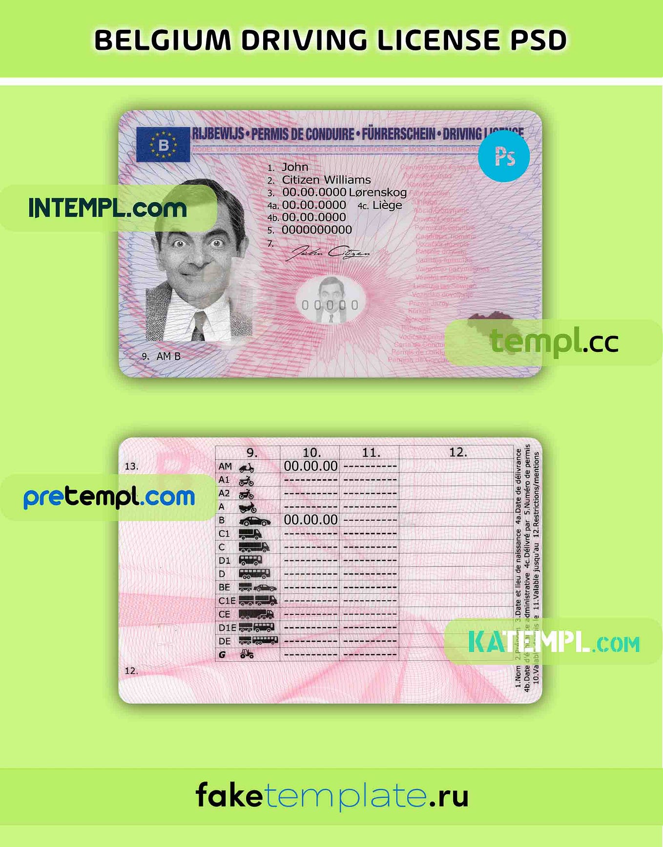 Brazil (Santa Catarina) driving license PSD download template | by ...