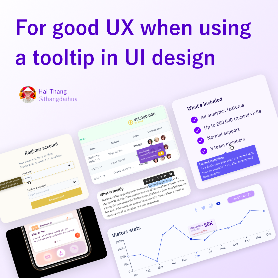 3 very popular types of charts in UI design | by Hai Thang | UX Planet
