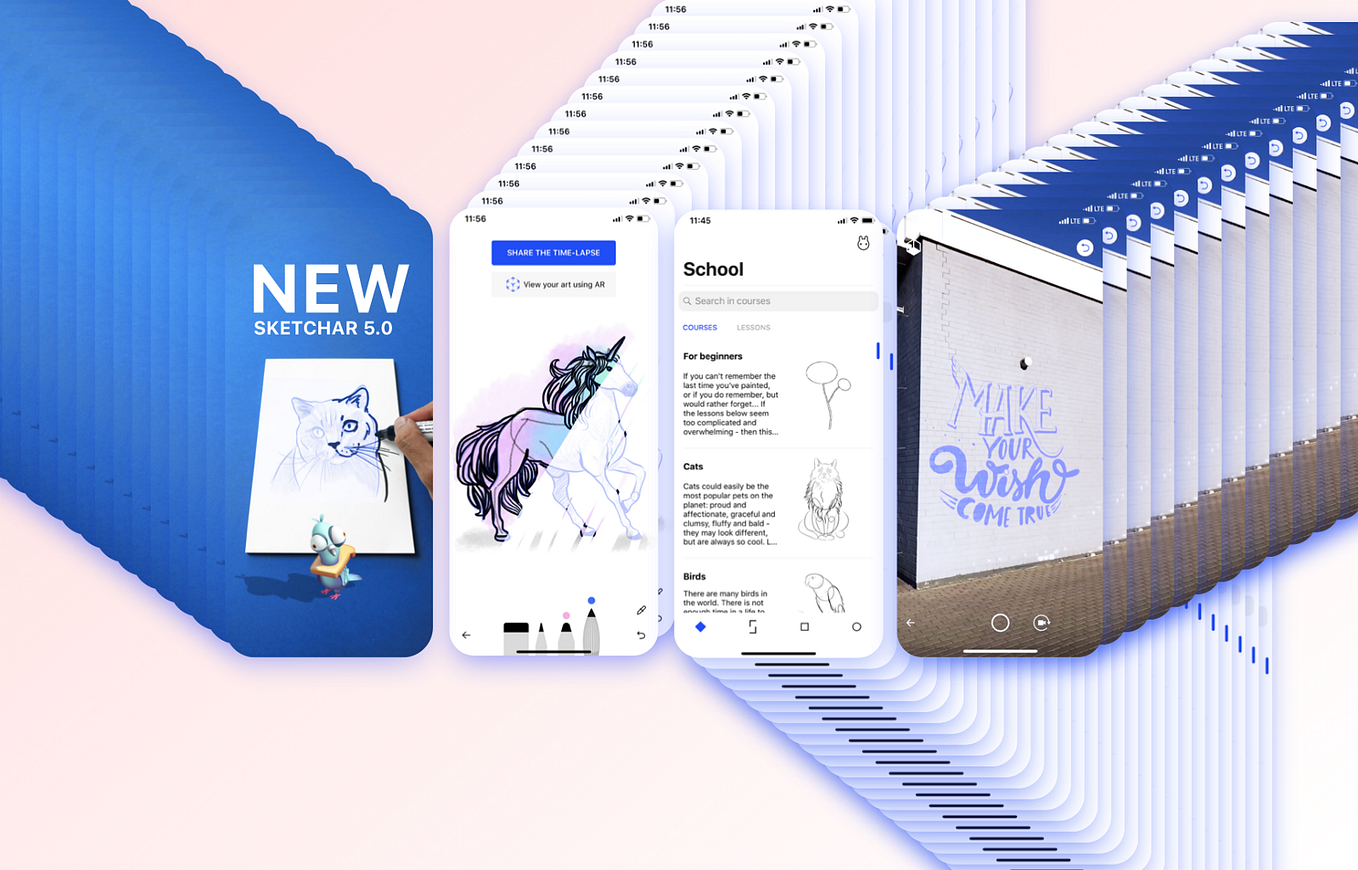 Learn to draw with AR. Step by step drawing using augmented reality ...