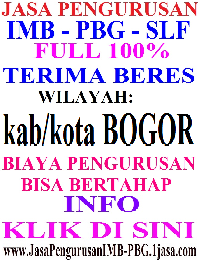 Jasa Pengurusan IMB PBG SLF Bogor Anti Mondar Mandir Terima Beres Sertifikat Jadi | by 97forn97 ...