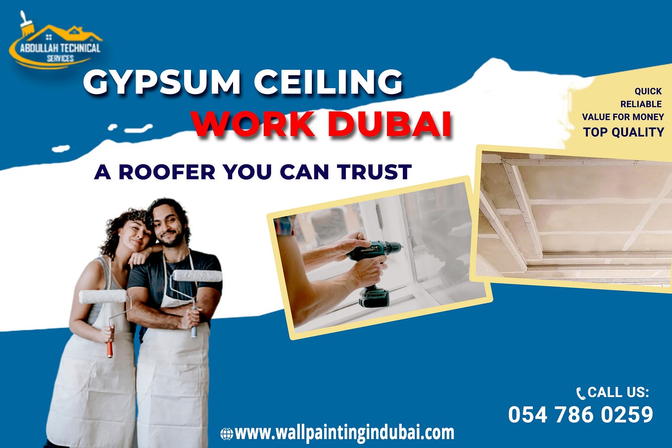 Gypsum ceiling work Dubai| Gypsum partition work in Dubai ...