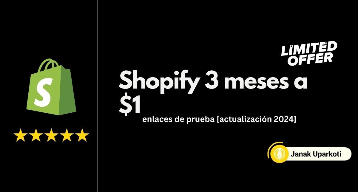 Shopify 3 meses a $1: enlaces de prueba [actualización 2024] | Medium