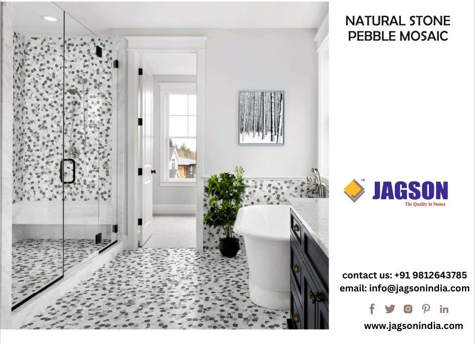 Stone Pebble Mosaic - Jagson India - Medium