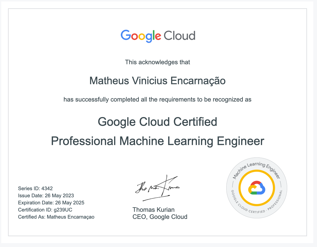 Minha 2ª certificação GCP: Professional Data Engineer | by Matheus ...