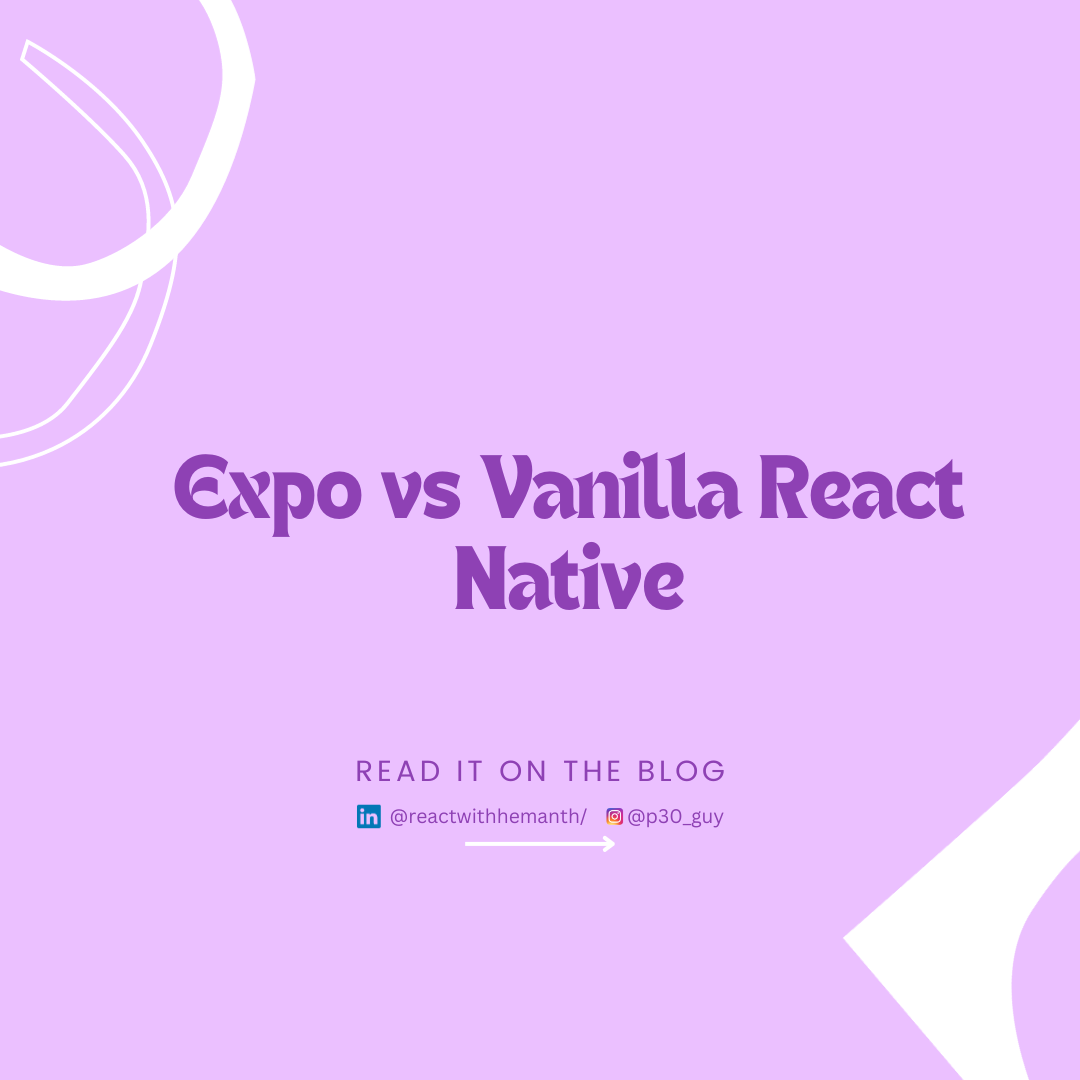 Stop using Expo for React Native. I’ve been developing Mobile… | by Tom ... Stop using Expo for React Native. I’ve been developing Mobile… | by Tom ...