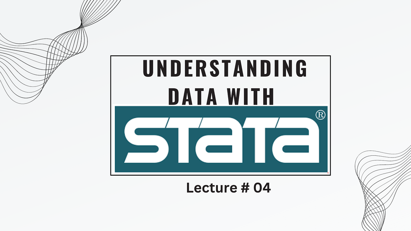 L01 — My Introduction to Stata. After using Stata for more than decade… | by Raza Mustafa | Medium