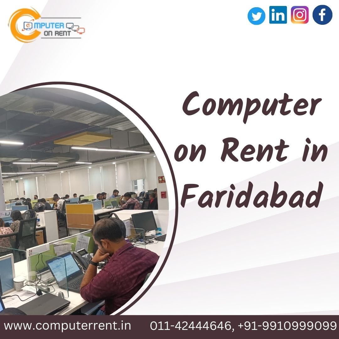 PC On rent in Noida! 9910999099 - Computer on rent - Medium