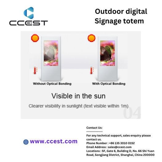 Outdoor digital Signage totem - ccest - Medium