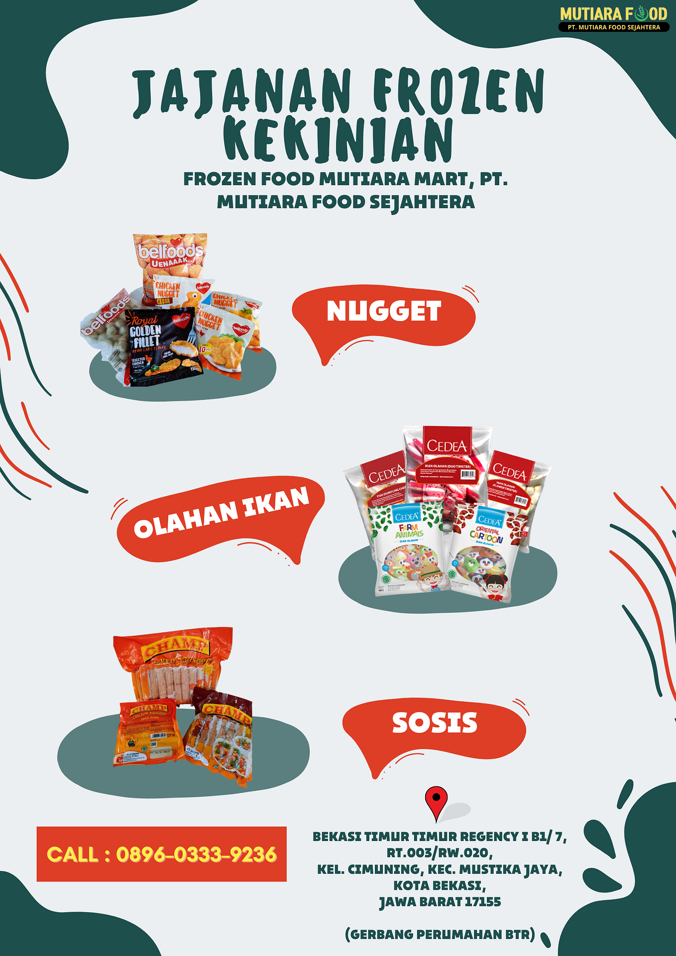 SPESIAL BANGET NIH!, Call 0896–0333–9236, Frozen Food Mutiara Mart, PT ...