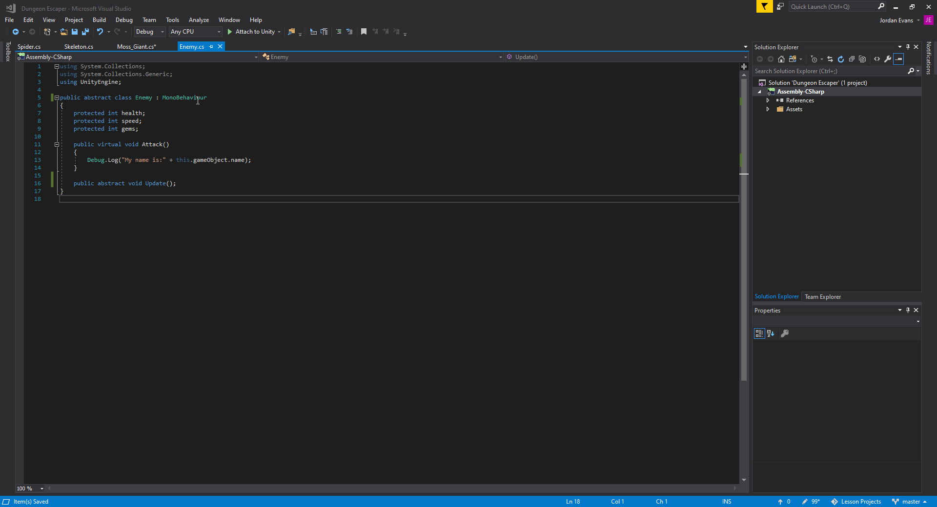 What are classes in Unity. Classes are a crucial component for… | by ...