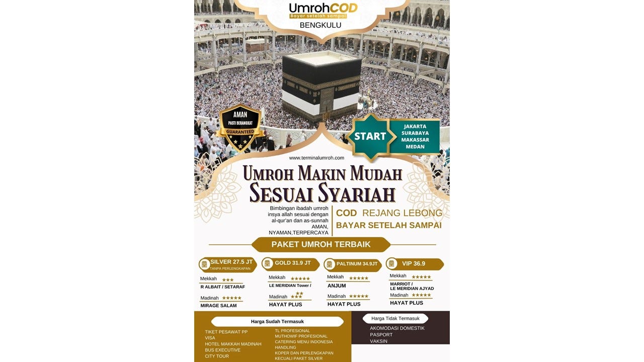 PASTI AMAN TELP! 0878–8741–9000., PAKET UMROH PLUS BLITAR, AGEN UMROH AMAN BONDOWOSO, UMROH ...