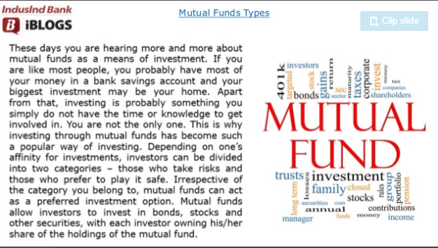 Types of Mutual Funds — IBlog. Choose various Types of Mutual Funds to ...