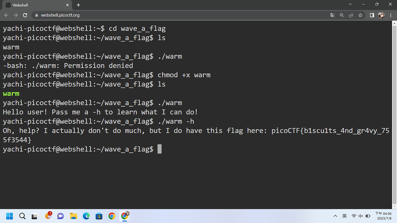 7/5 picoCTF-Obedient Cat - yang ya chi - Medium