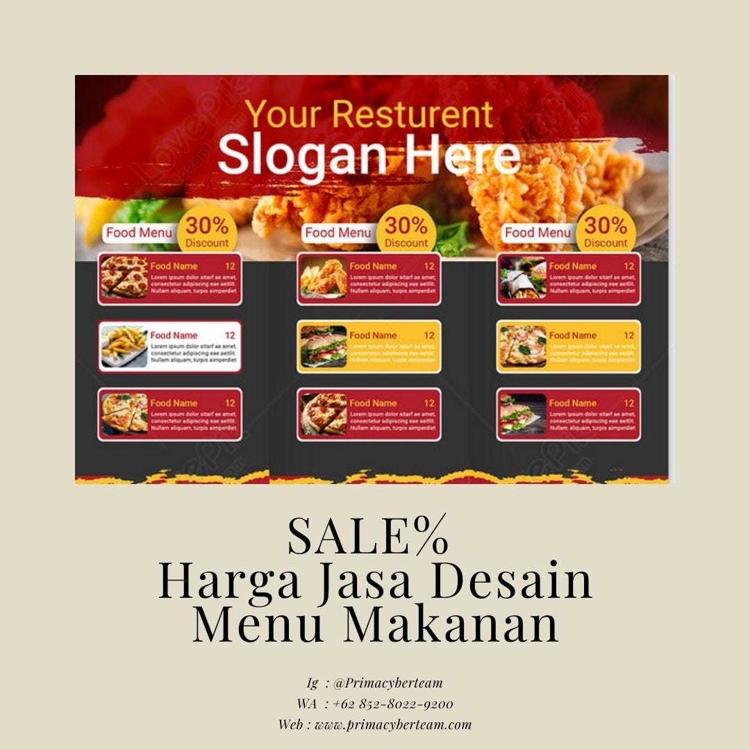 Recommended!!! +62 852-8022-9200 | Jasa Desain Menu Makanan | by Jasa ...