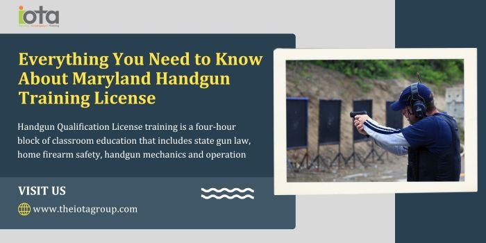 Quick Guide to Handgun Safety Courses Maryland | by TheIOTAGroup | May ...