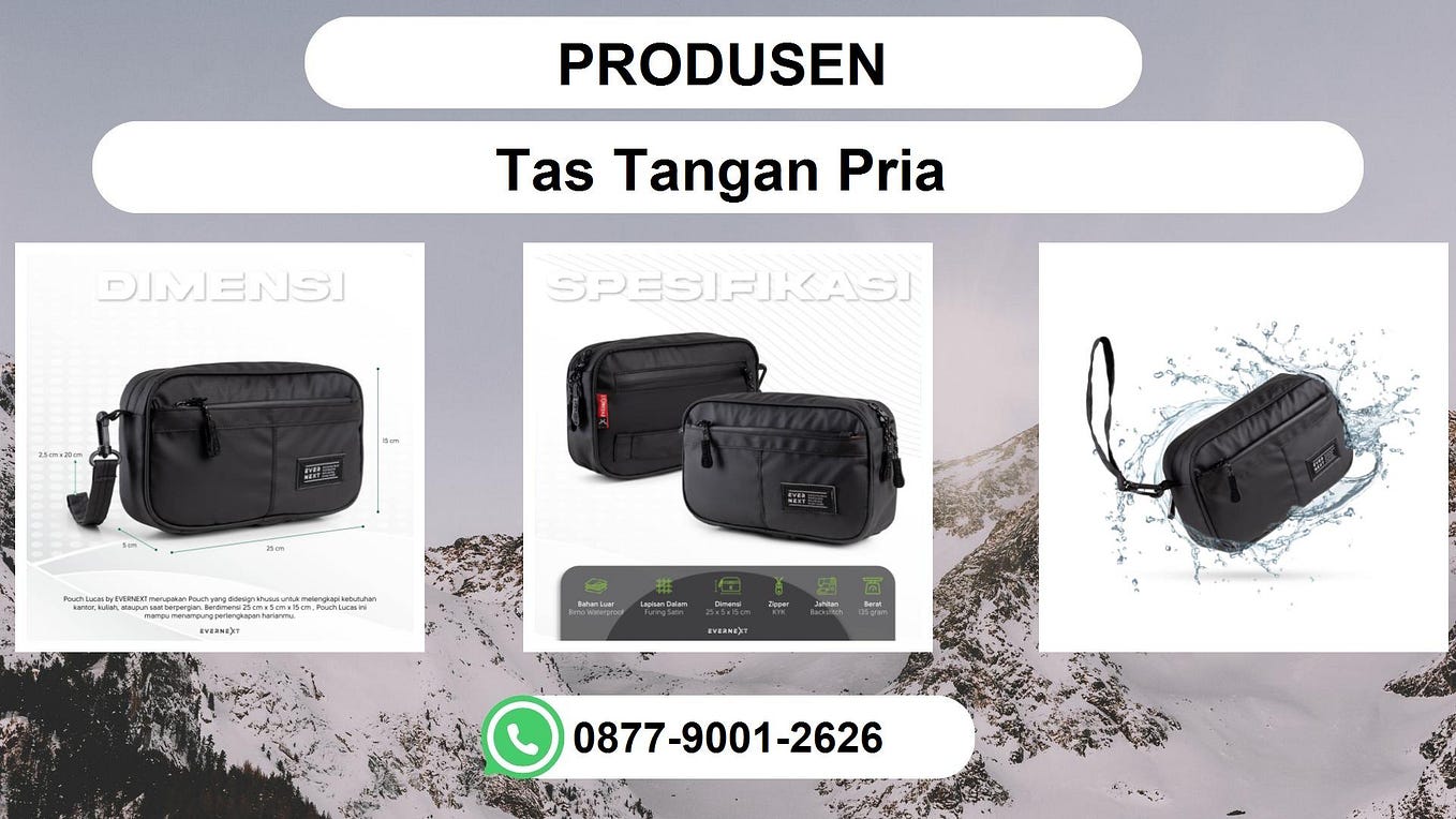 Tas Hand Bag Pria. Promo, 0877–9001–2626 Produsen Tas Hand… | by ...