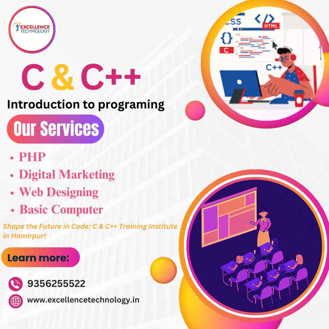 C & C++ institute in Hamirpur - Excellence Technology - Medium