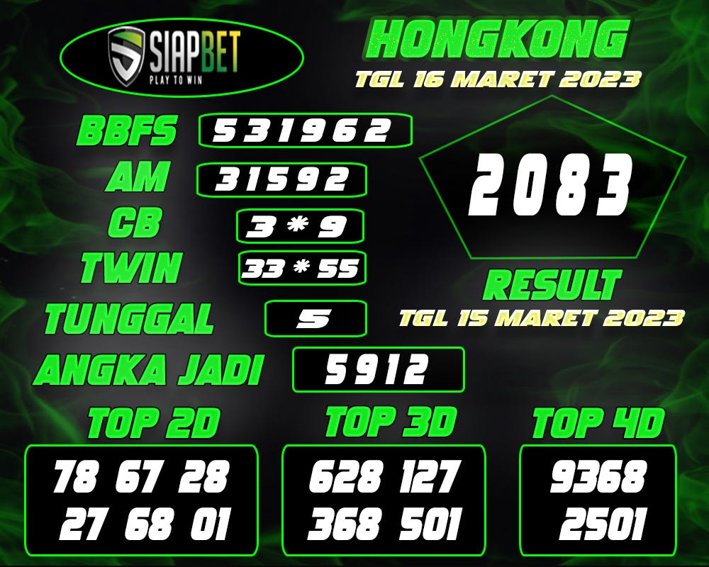 ANGKA SIAPBET HONGKONG TGL 23 MARET 2023 | by SIAP BET | Medium