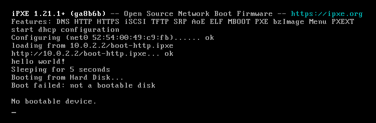 How to Netboot with iPXE Part 2. Booting Alpine | by Peter Bolch | Medium