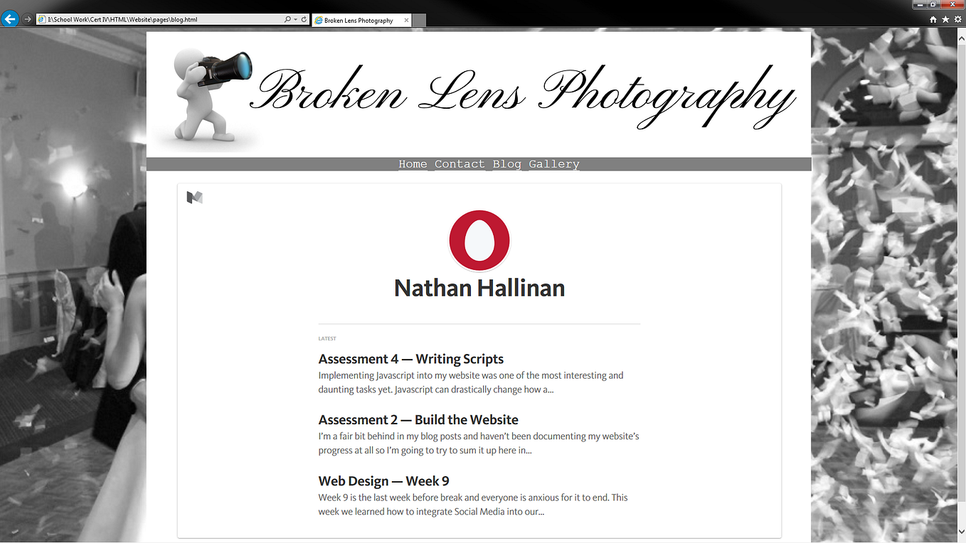 Web Design — Week 8. Week 8 is the week everyone was… | by Nathan ...