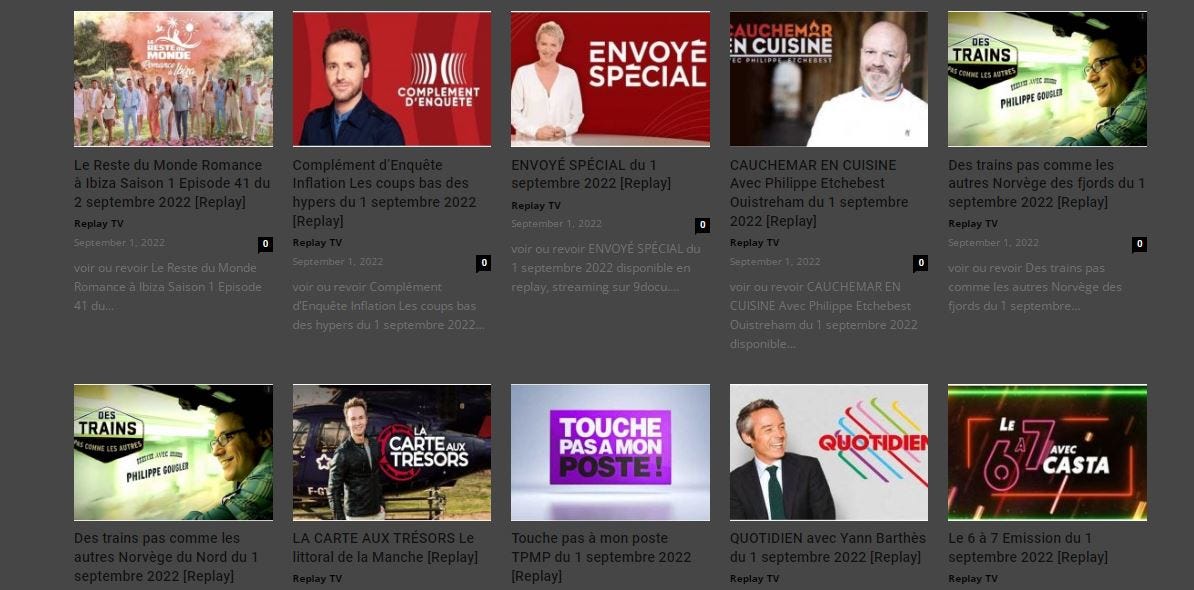 Replay TV du 10 Septembre 2022 Gratuitement | by TPMP_REPLAY | Medium