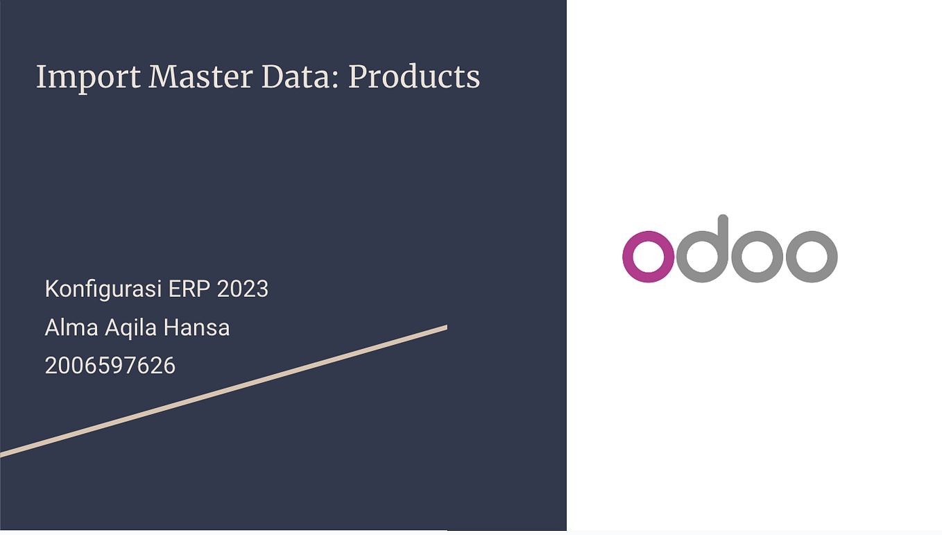 [Odoo 16] Import Master Data: Chart Of Accounts (COA) | by Alma Aqila | Medium