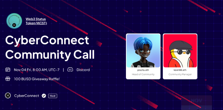 CyberConnect community call（11/19） | by Xhs | Medium