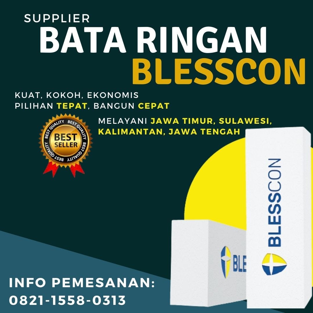 KUAT KOKOH 0821–1558–0313, Supplier Bata Ringan Banyuwangi Blesscon ...
