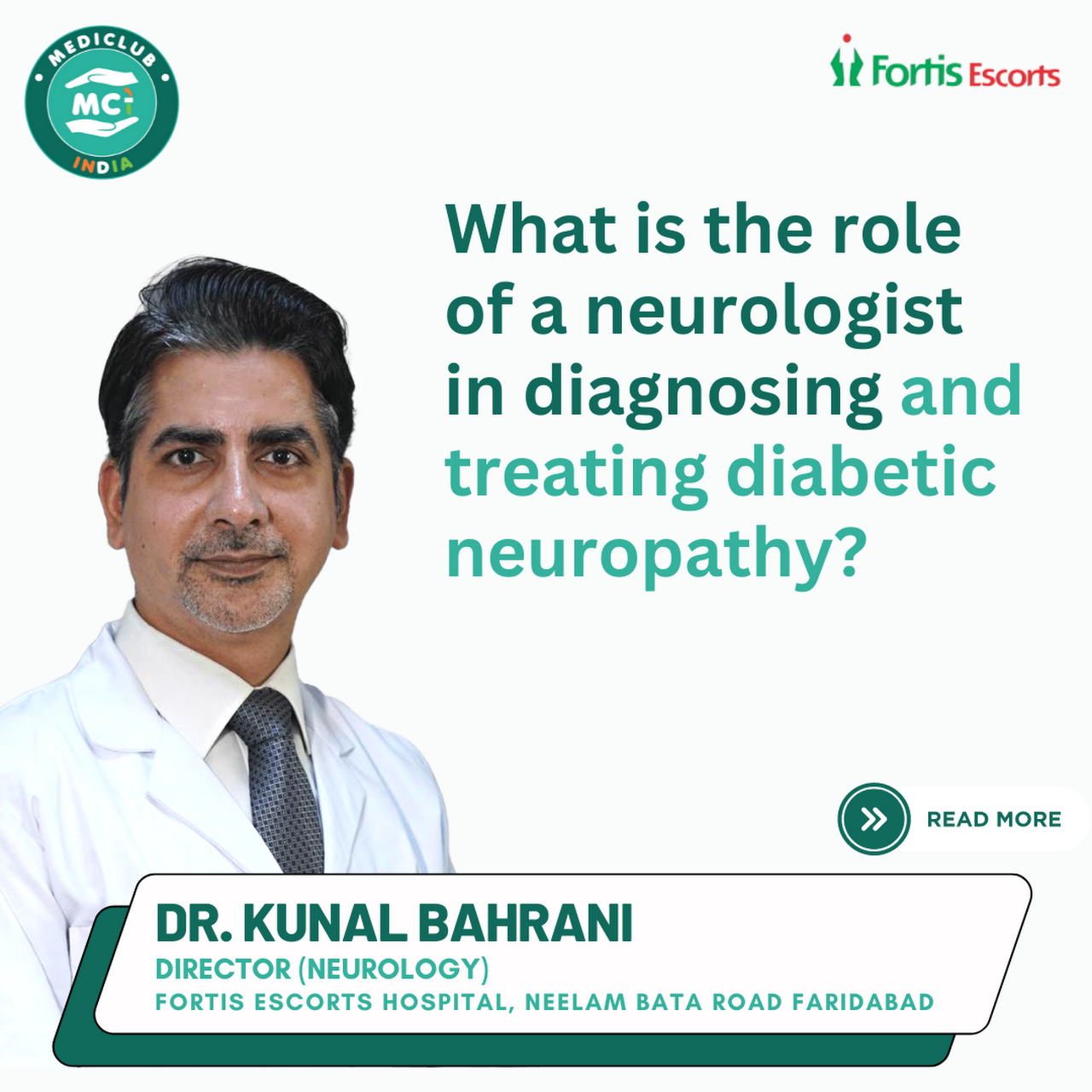 Unmatched Neurological Expertise: Dr. Kunal Bahrani — The Best Neurologist in Faridabad | by ...
