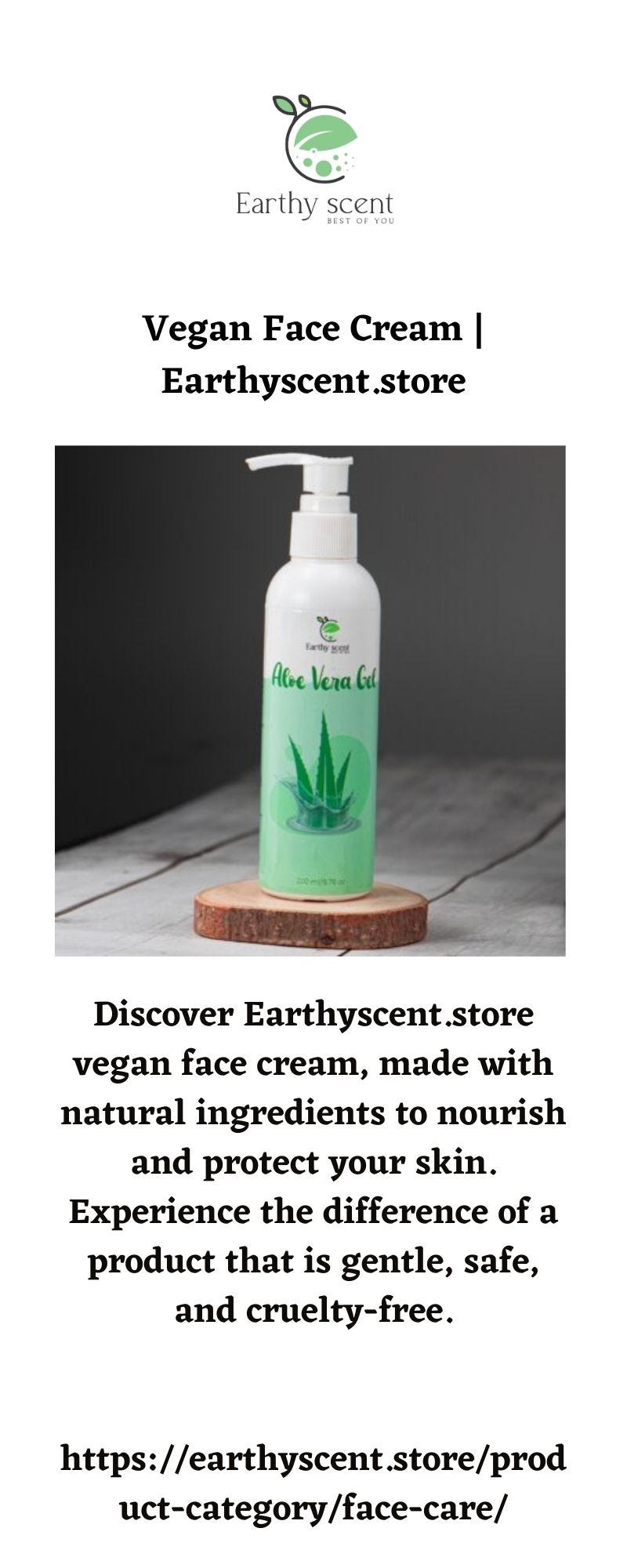 Vegan Face Cream | Earthyscent.store - Earthy Scentstore - Medium