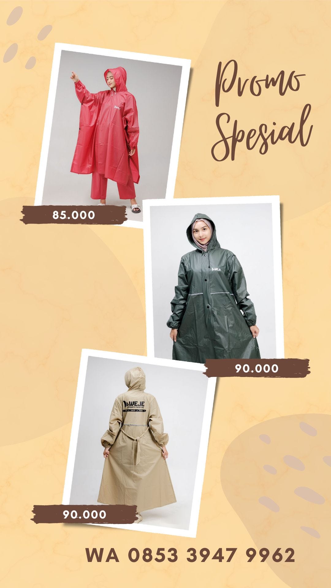 HARGA KHUSUS! TELP! 0853–3947–9962, DISTRIBUTOR Jas hujan hitam Transparan Pangandaran, AGEN Jas ...