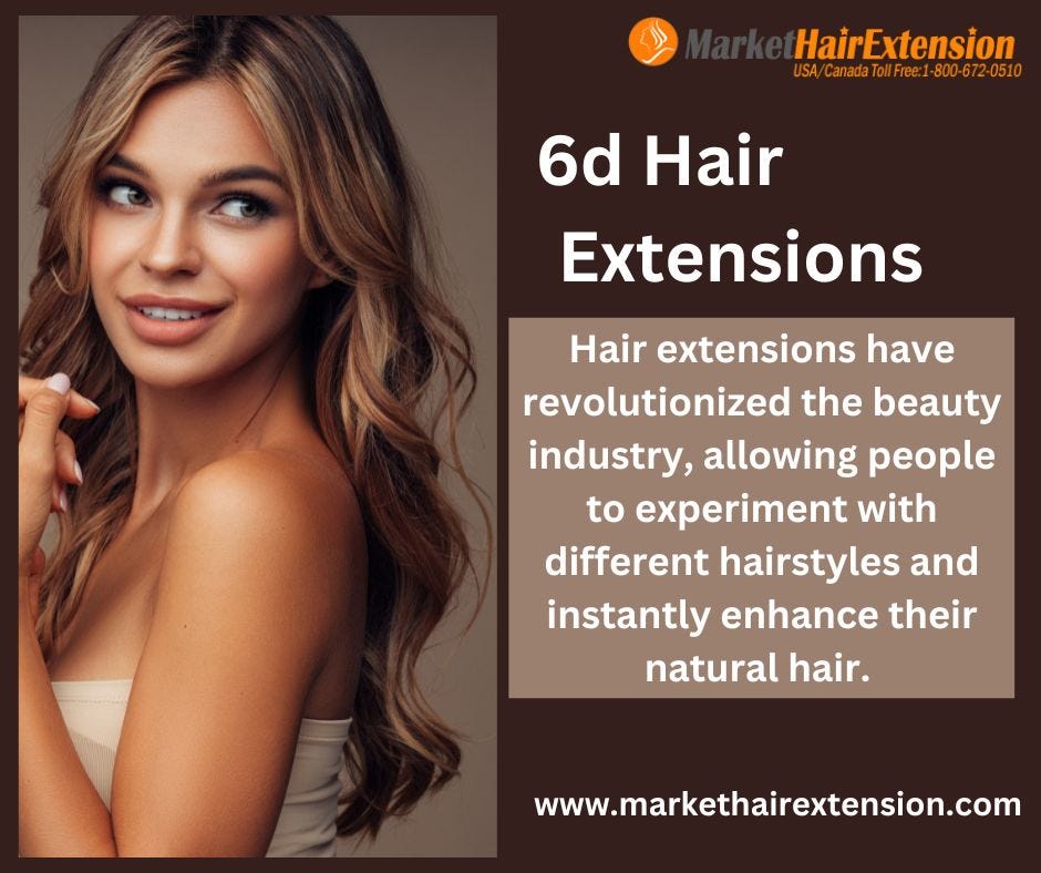 6d Hair Extensions - Market HairExtension - Medium