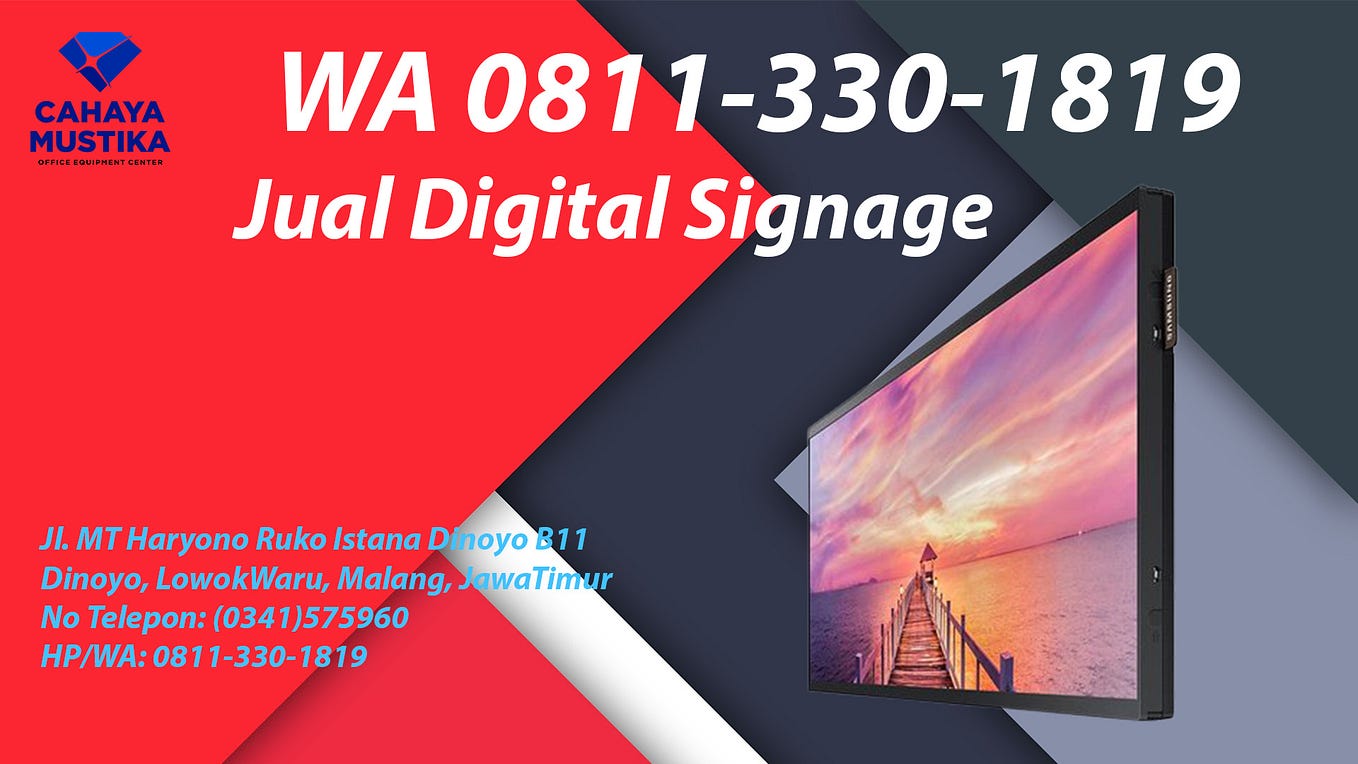TELP/WA 0811–330–1819, Produsen Smart Signage LG Malang | by Jual ...