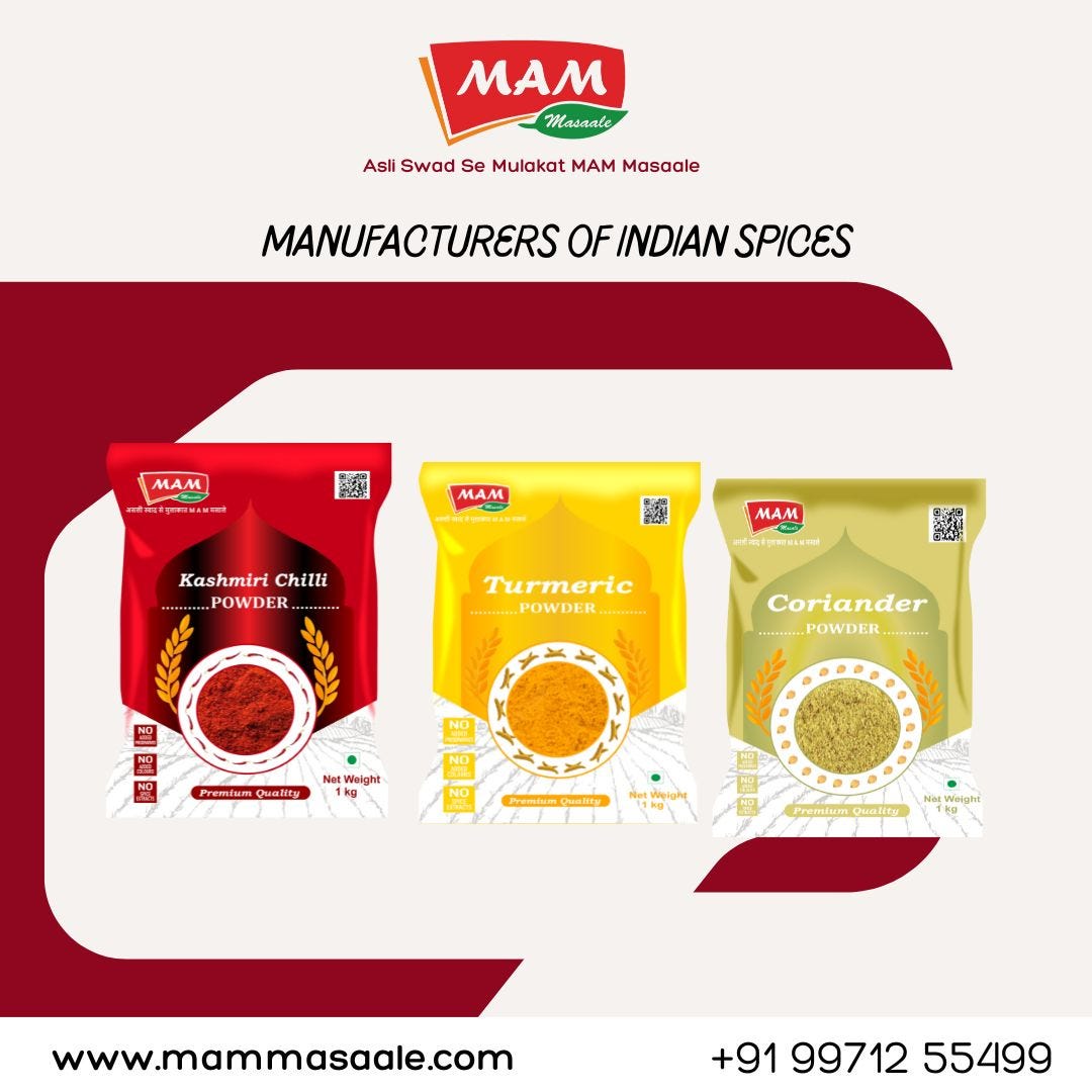 Mam Masaale : Top Quality Indian spices Company In Delhi - Pihukumari ...