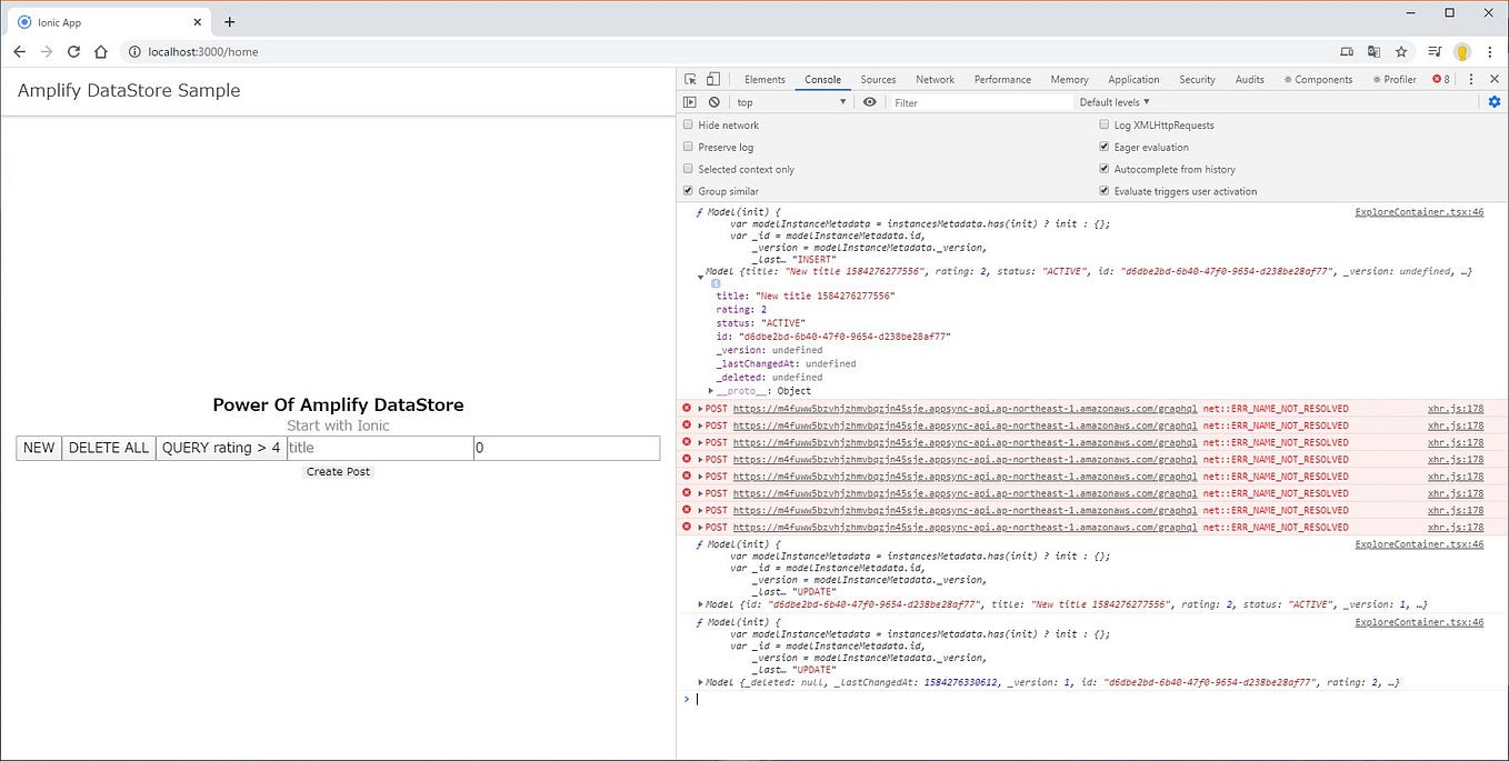 Ionic で Amplify DataStore を使ってみる. Amplify DataStore をご存じですか？ Amplify… | by r3_yamauchi | R3 ...