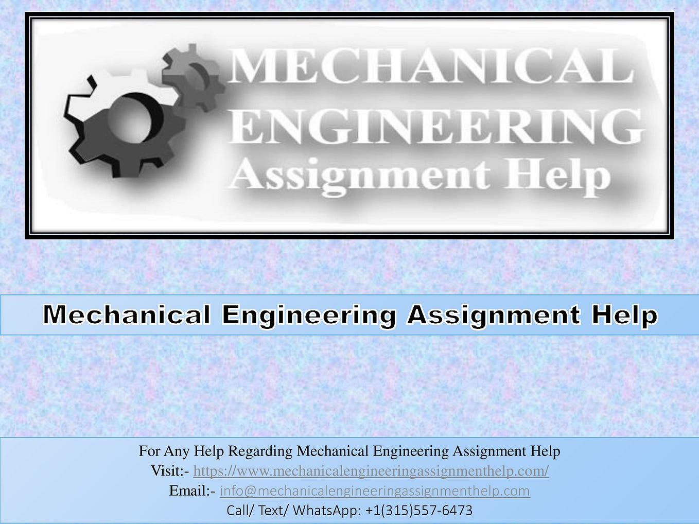 Mechanical Engineering Assignments Help - Emma Lee - Medium