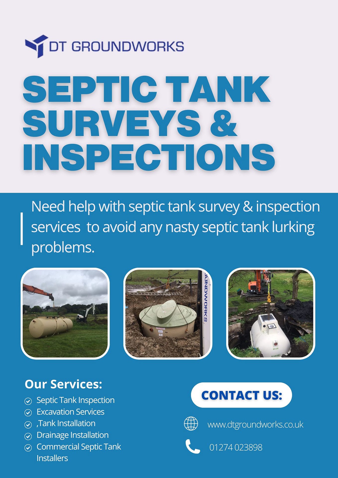 Need help with a soak away or septic tank problem in Bradford? - DT ...