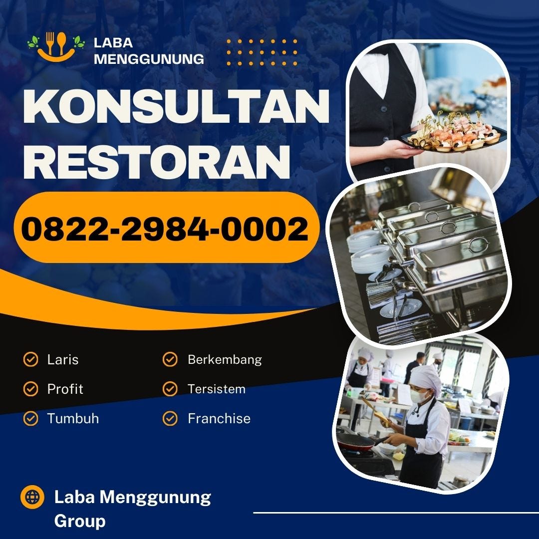 Konsultan Restoran, 0822–2984–0002, Gorontalo | by Konsultan Restoran ...