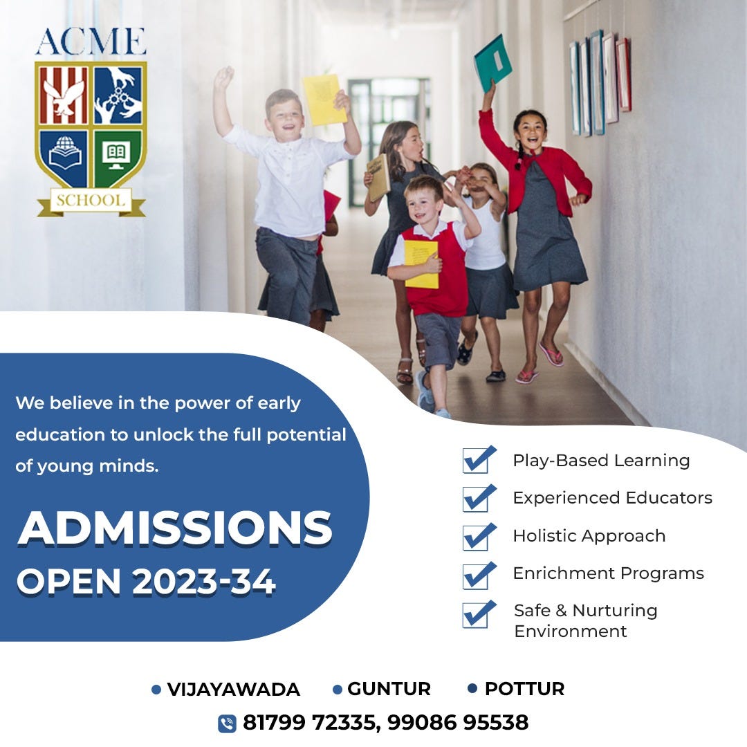 International Schools in Guntur - Acme School - Medium