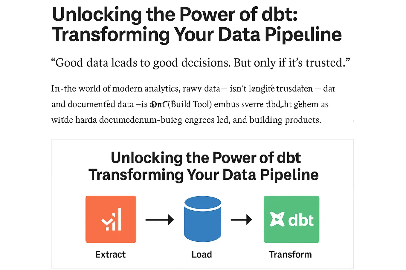 Getting Started DBT with Apache Airflow: A Modern Workflow Orchestration Tool | by dogiparthi ...