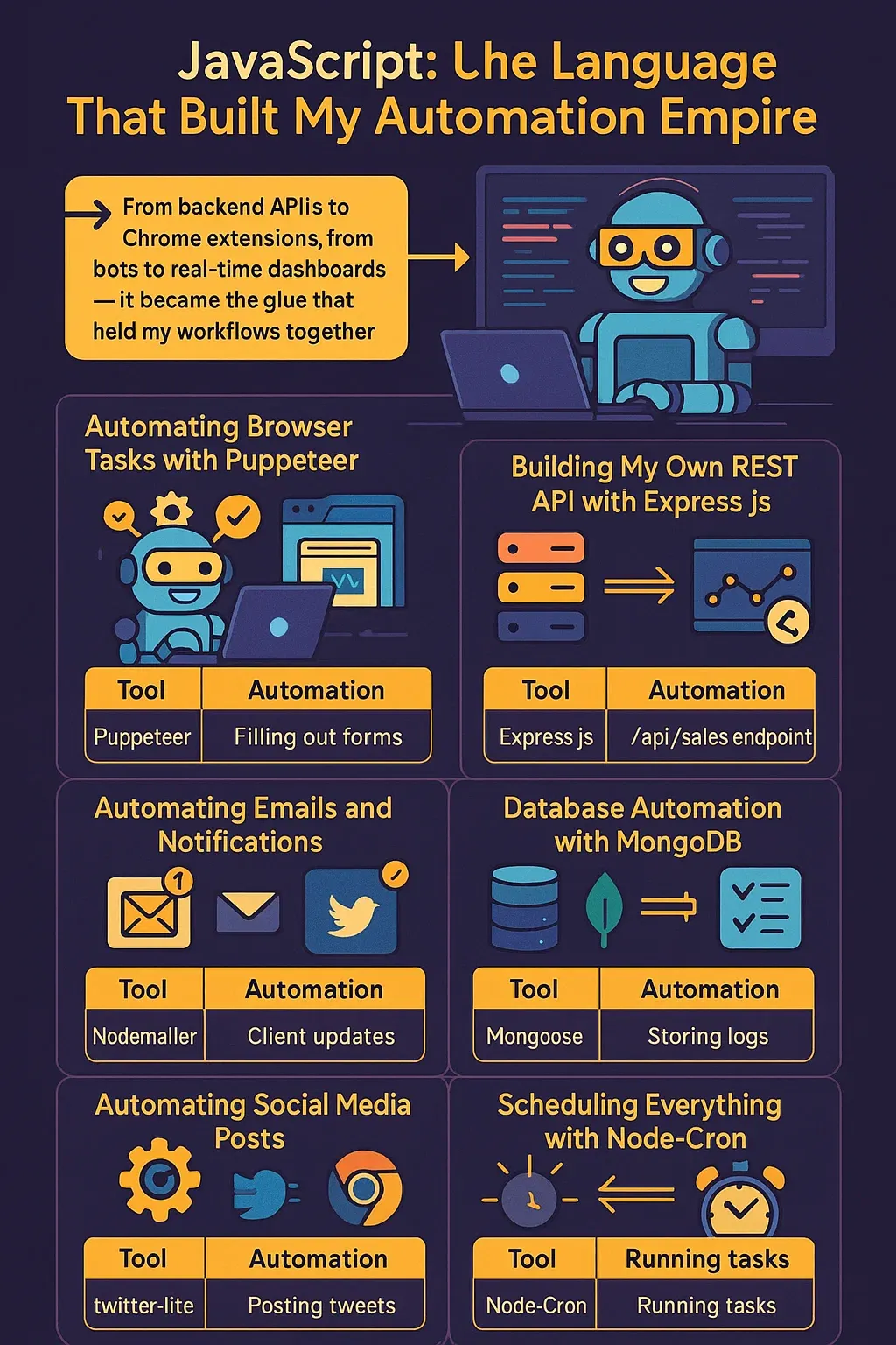 JavaScript in Motion. How I Used JS to Automate, Animate, and… | by Zamina Zainab | CodeToDeploy ...