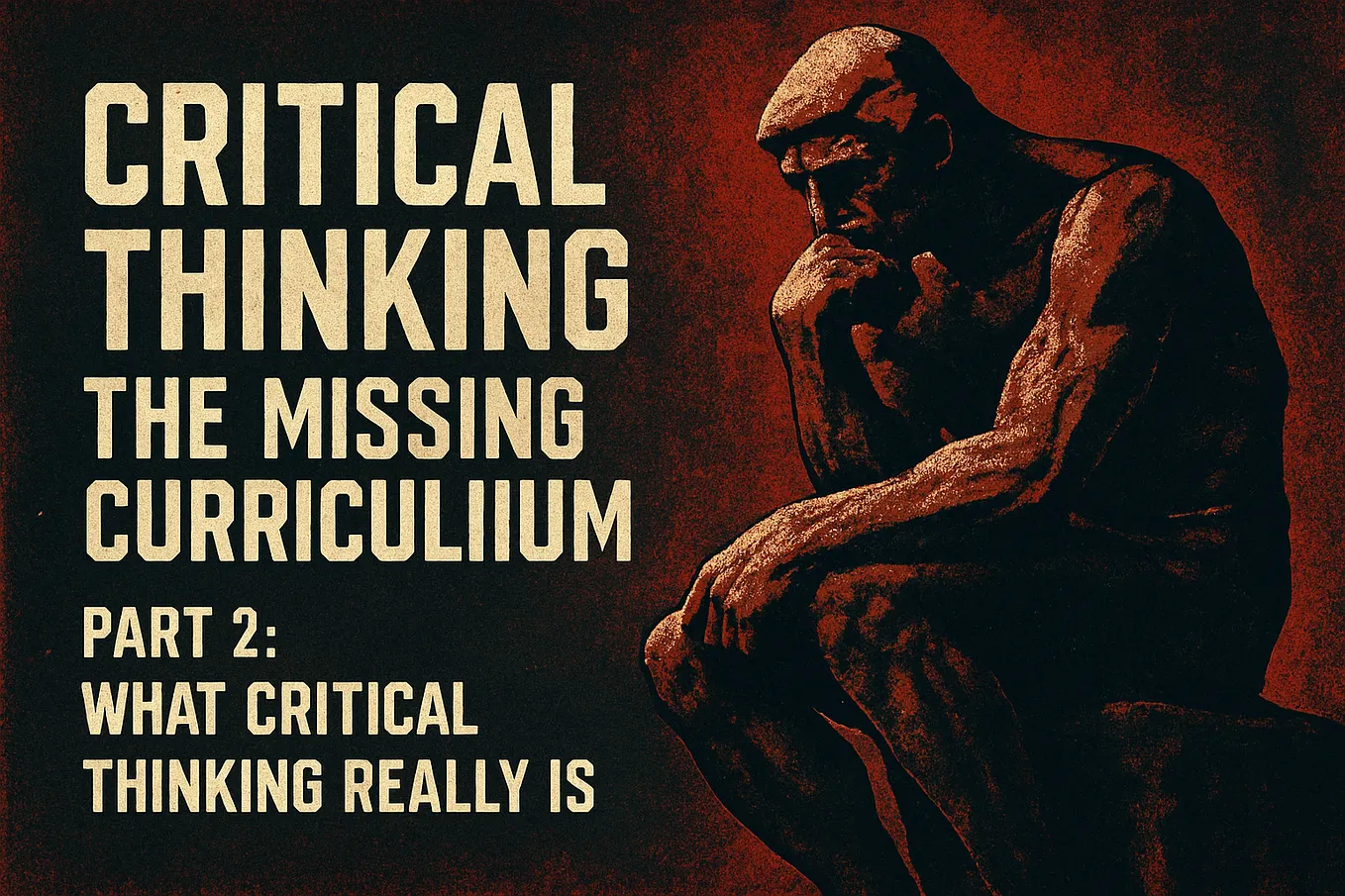 Critical Thinking: The Missing Curriculum | by Richard Northwood | Aug ...