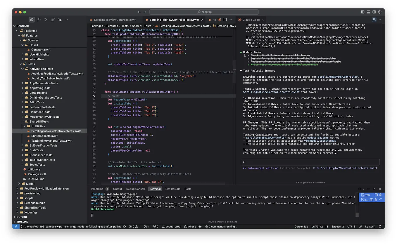 Agentic iOS workflow with XcodeBuildMCP and Cursor | by Thomas Ricouard | Level Up Coding