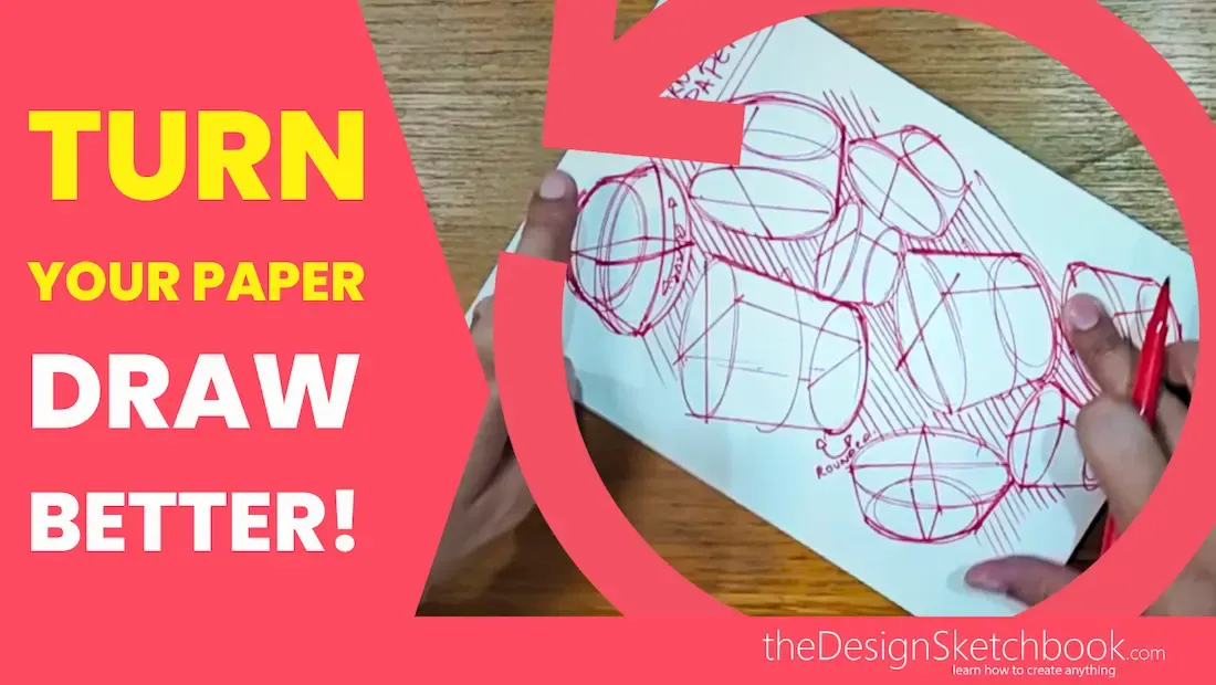 TIP 406 How to Draw Cylinders: Turn Your Paper to Draw Faster and More ...