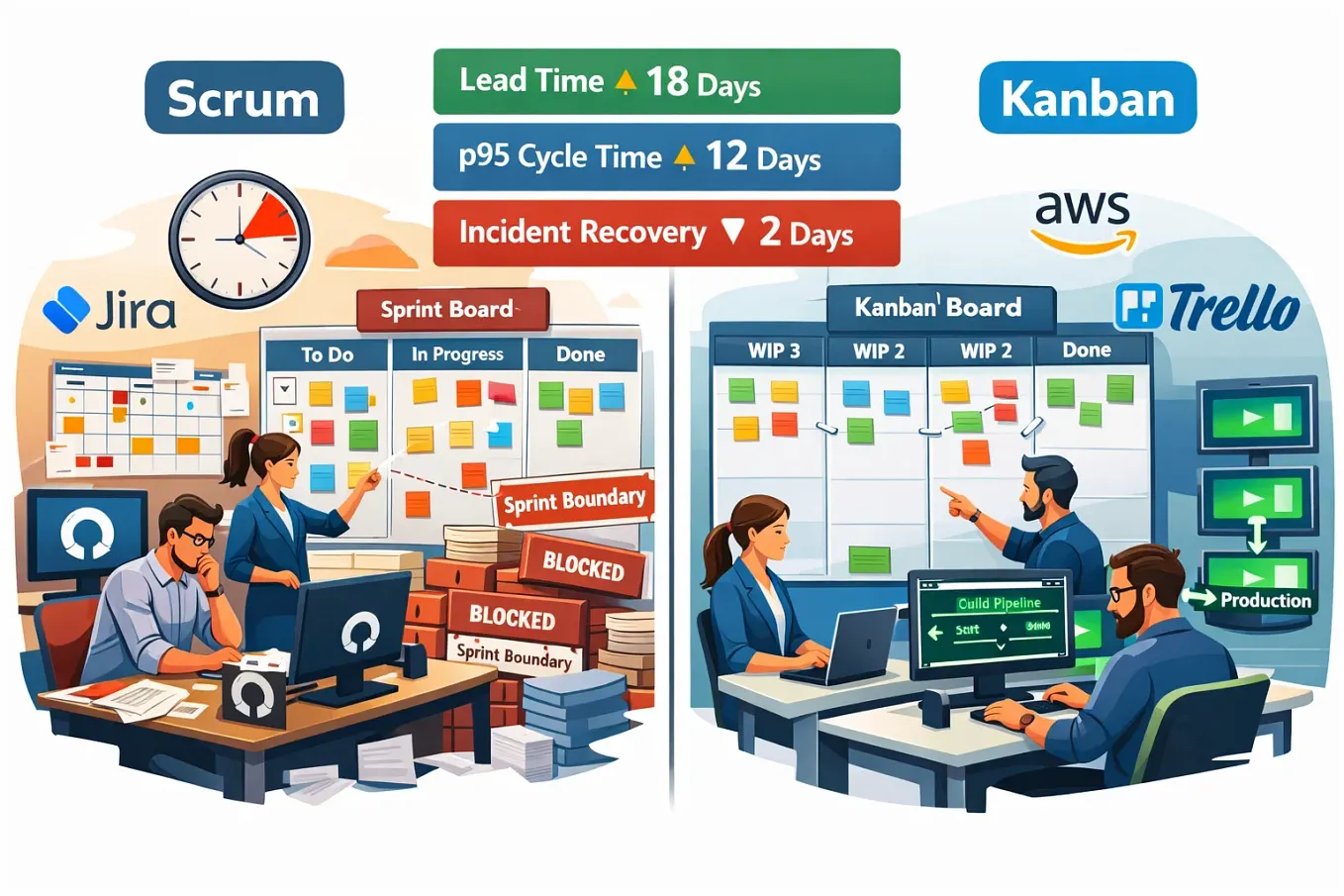 Scrum vs. Kanban in Jira: A Crucial Guide to Choosing the Right Agile ...