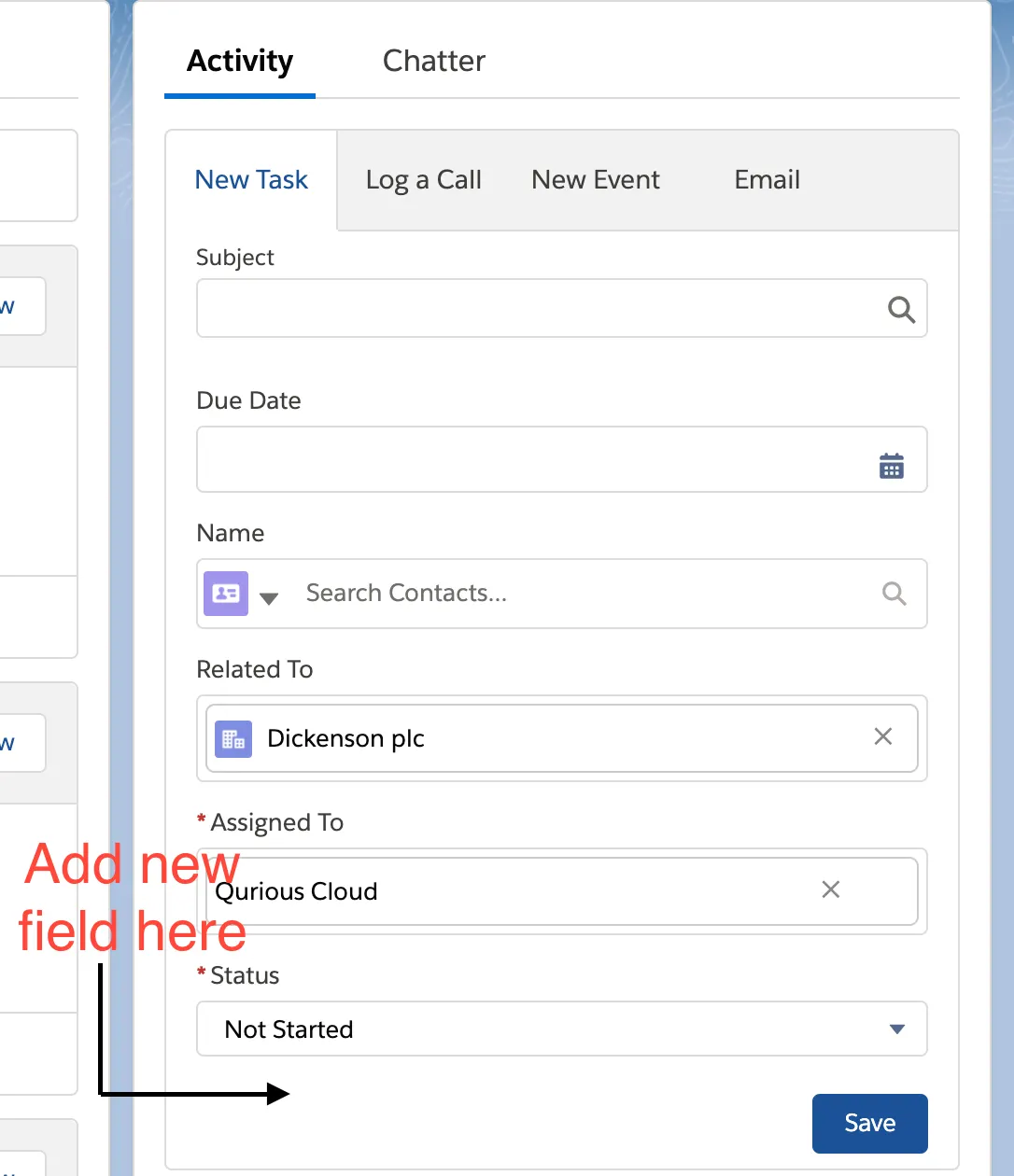 Customize tabs of activity component lightning experience — add/remove ...