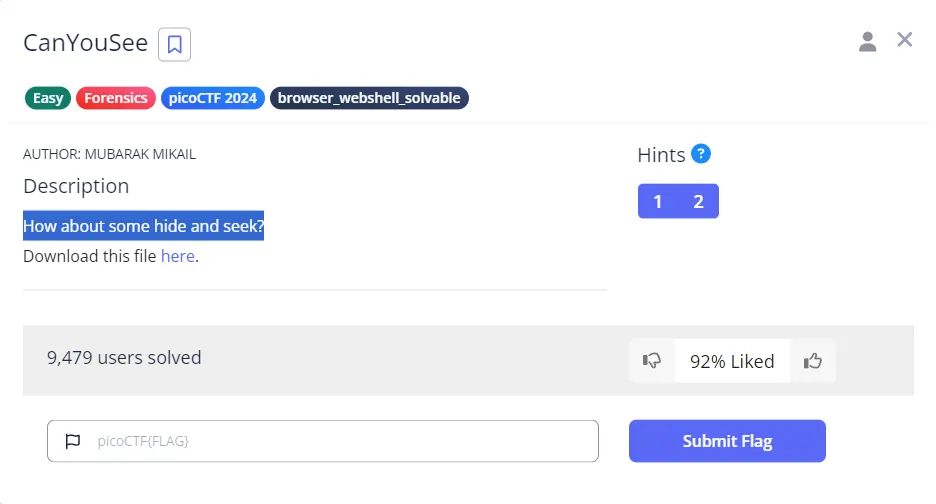 RED — PicoCTF Writeup. PicoCTF 2025 Global Competition |… | by Eric H | Medium