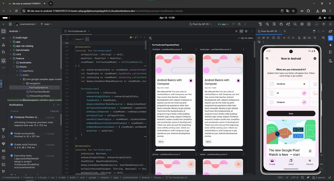 Android Studio in the Cloud with AI — Firebase Studio | by Cengiz Toru | Medium