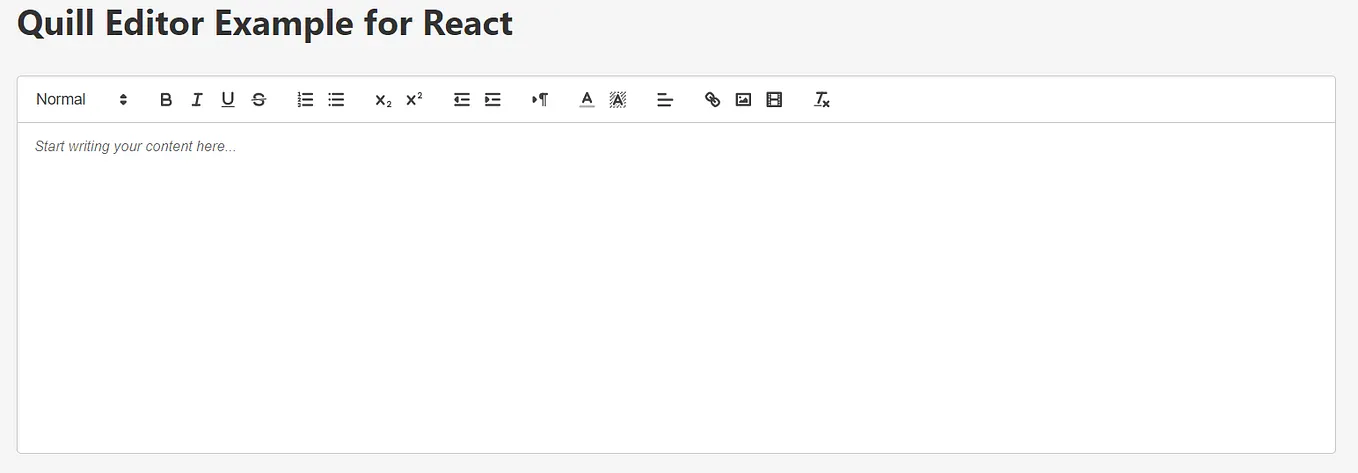 React Quill Editor with full toolbar options and custom buttons (undo & redo) | by Mike Calugaru ...