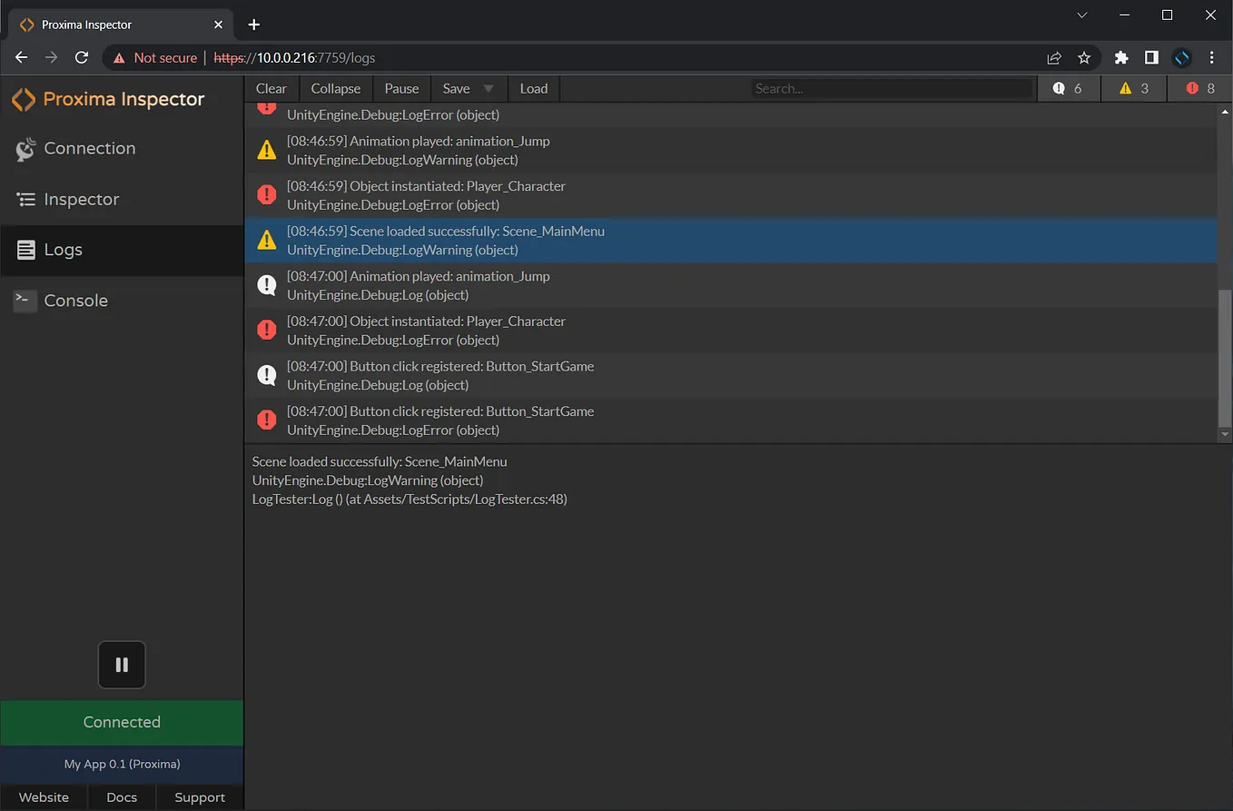 How to download and view Unity logs from your game | by Virtual Maker ...